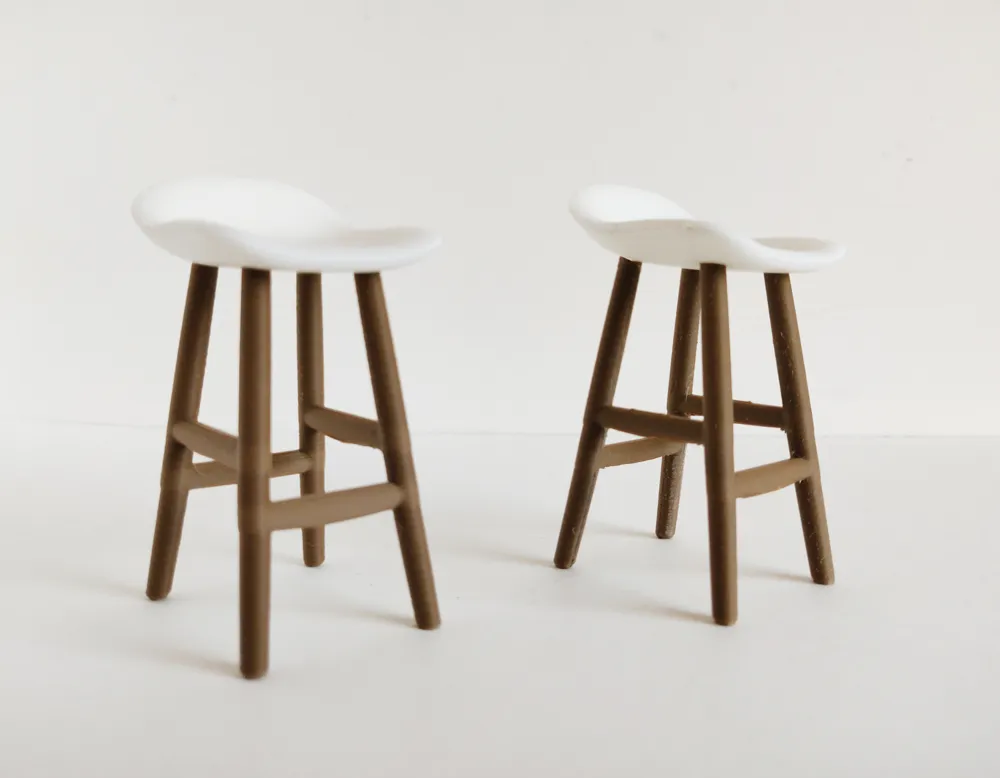 Bar Stool 1/12 Scale - Free 3D Print Model - MakerWorld
