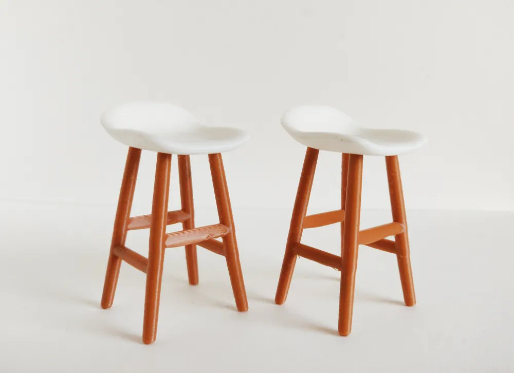 Bar Stool 1/12 Scale - Free 3D Print Model - MakerWorld
