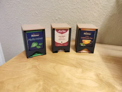 Tea storage box - Tea Organizer - Free 3D Print Model - MakerWorld