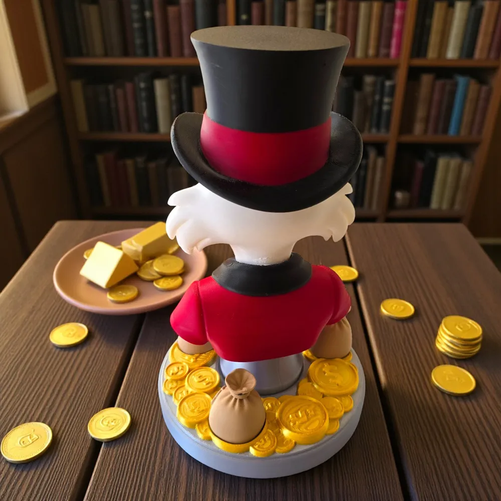 Scrooge McDuck DuckTales Cartoon Collectible Bust - Free 3D Print Model ...