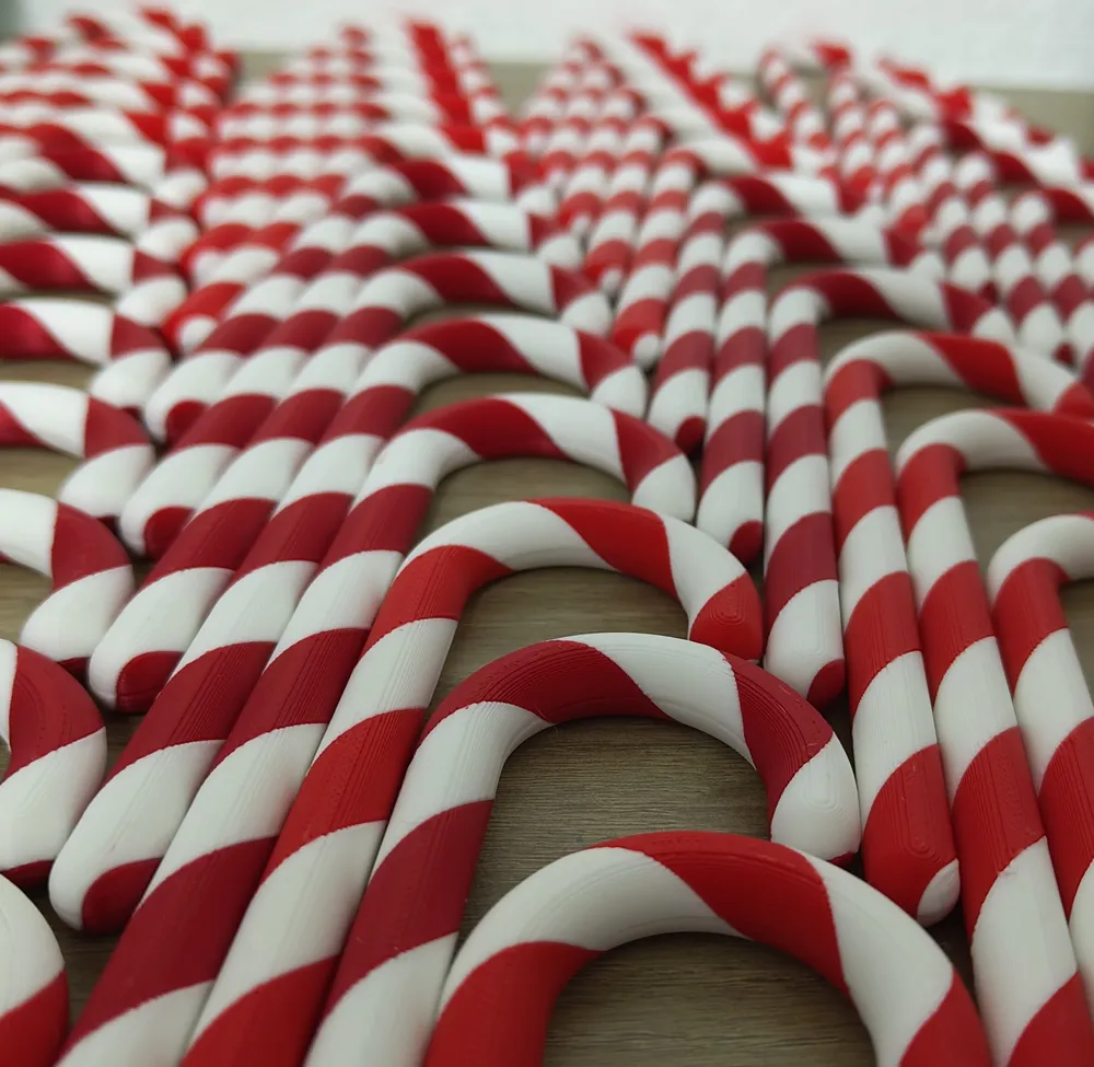 Christmas Candy Canes / Barley sugar - Free 3D Print Model - MakerWorld