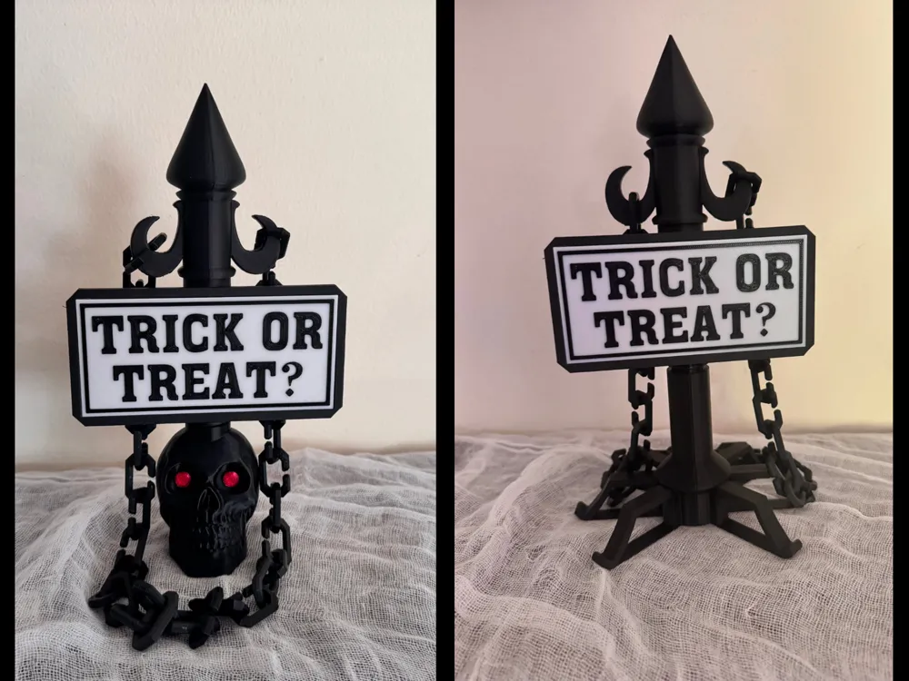 Custom Halloween Sign Lawn Stake Fence or Stand by Kopp3D MakerWorld ...