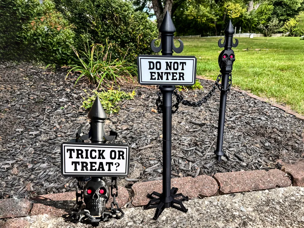 Custom Halloween Sign Lawn Stake Fence or Stand by Kopp3D MakerWorld ...