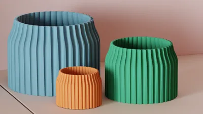 Modern Plant Pot. Easy Print. Houseplant Plant Pot by Abstractia Design ...