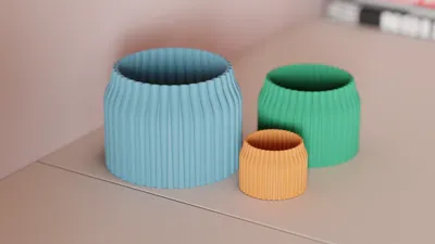 Modern Plant Pot. Easy Print. Houseplant Plant Pot by Abstractia Design ...