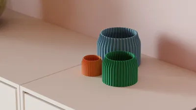 Modern Plant Pot. Easy Print. Houseplant Plant Pot by Abstractia Design ...