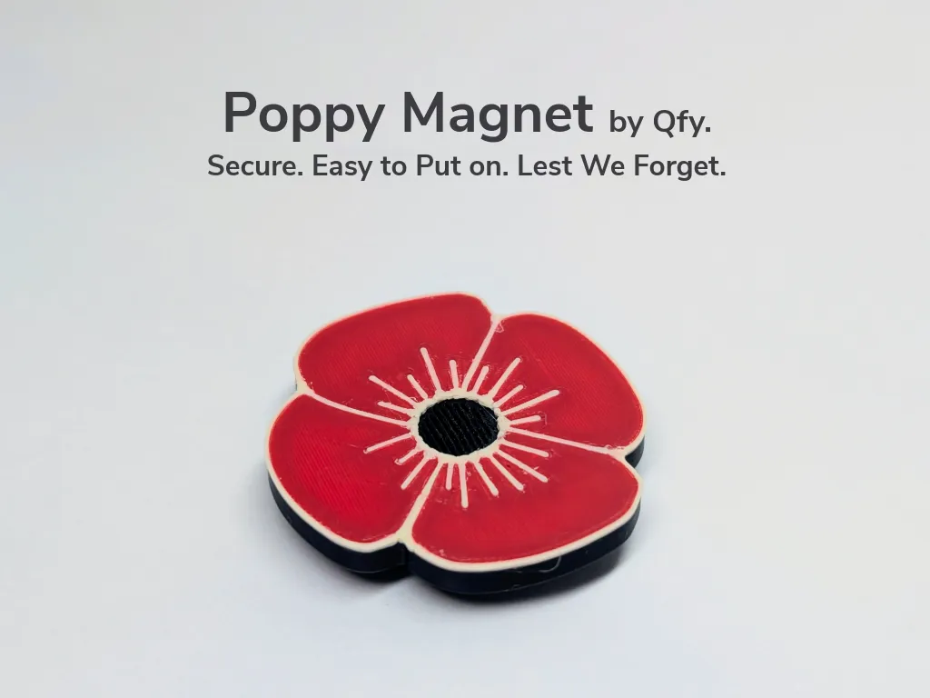 Poppy Magnet by QuantifyDesign MakerWorld: Download Free 3D Models