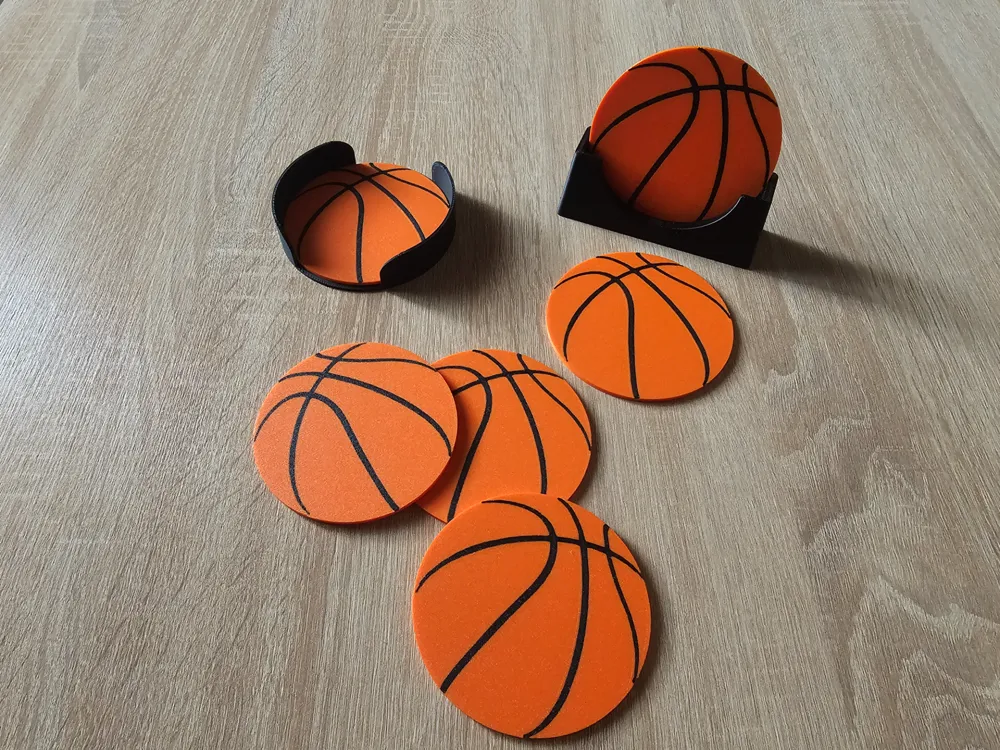 Coaster Basketball by Neggan MakerWorld: Download Free 3D Models