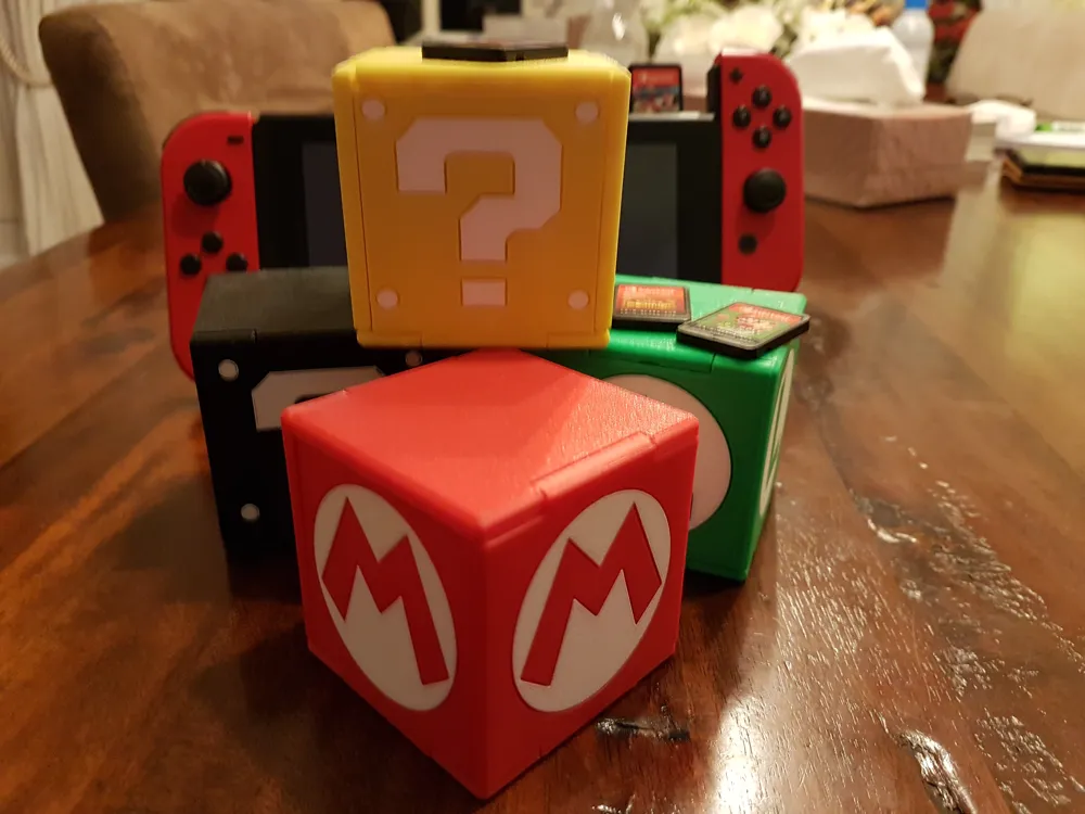 Nintendo Switch foldable game cube , games case - Free 3D Print Model ...
