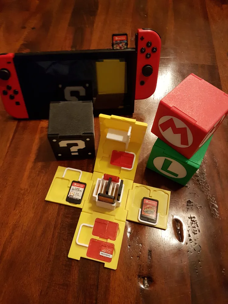 Nintendo Switch foldable game cube , games case by CvH MakerWorld ...