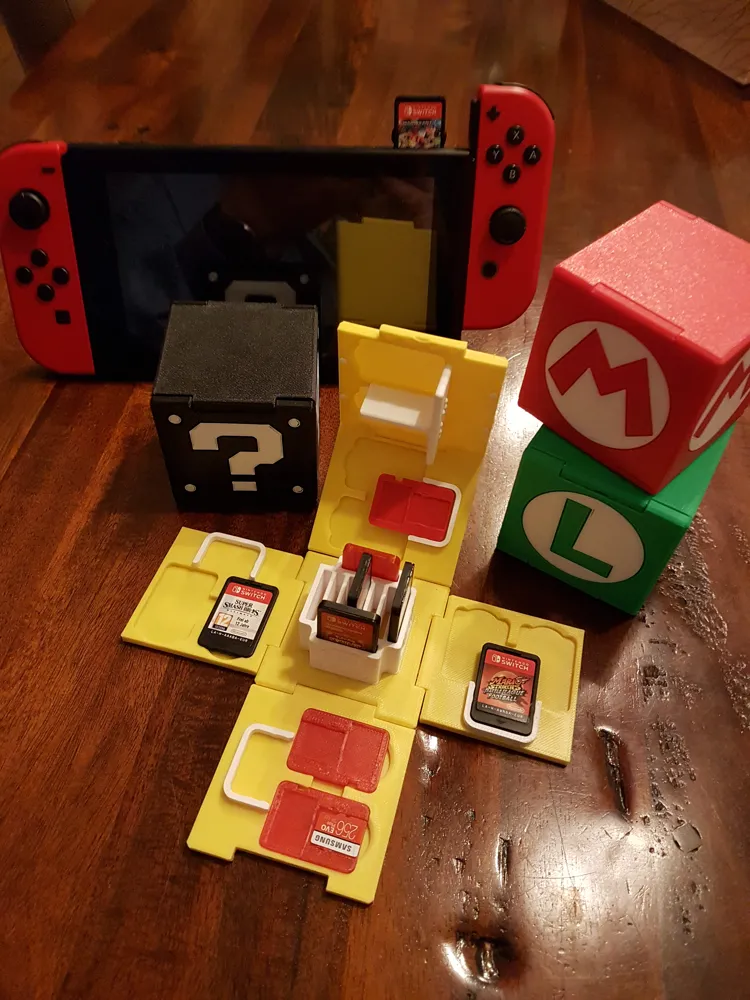 Nintendo Switch foldable game cube , games case by CvH MakerWorld ...