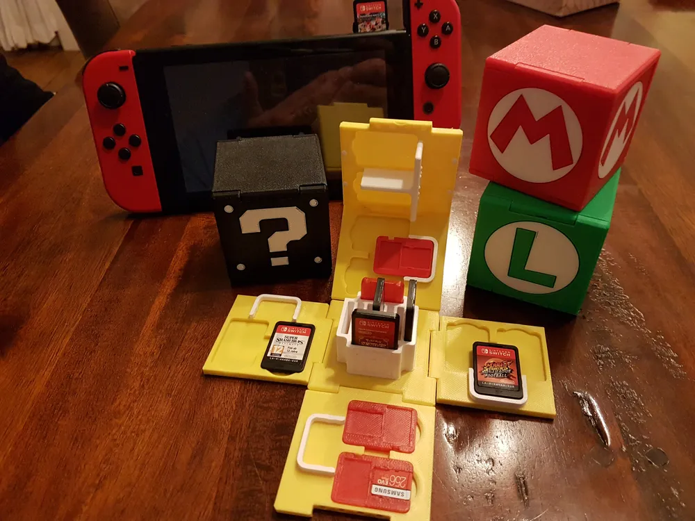 Nintendo Switch foldable game cube , games case - Free 3D Print Model ...