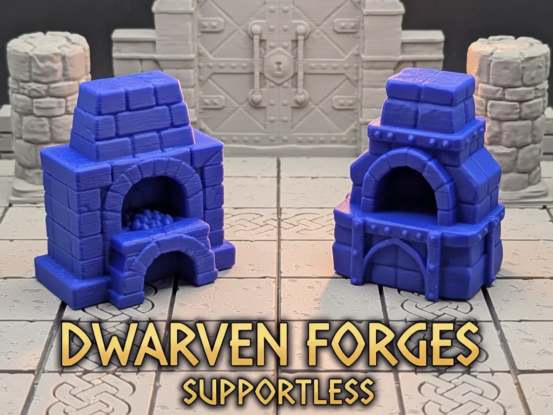 Dwarven Forges (supportless) - Free 3D Print Model - MakerWorld