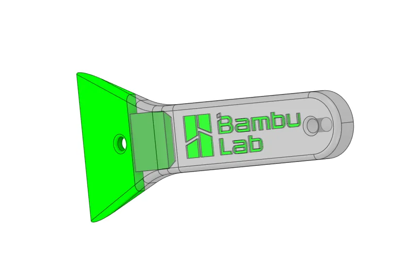 NEW Bambu Lab Bed Scraper, Replaceable Blade - Free 3D Print Model ...