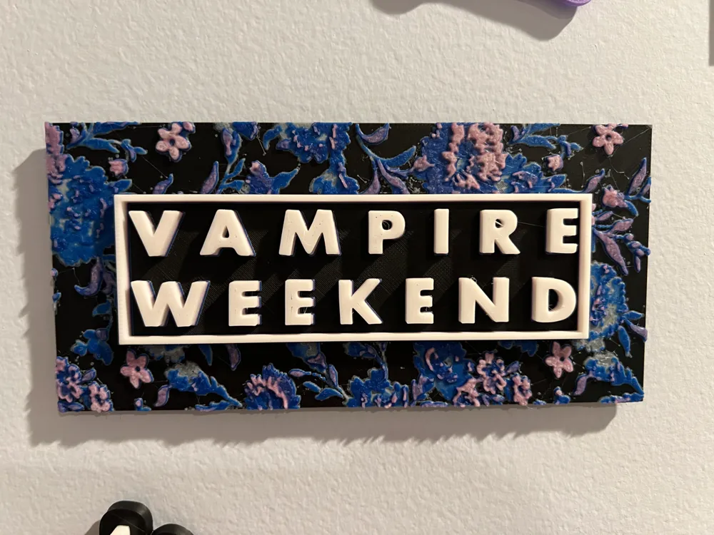 Vampire Weekend Wall Art with HueForge by Richie Rich Richie Rich ...