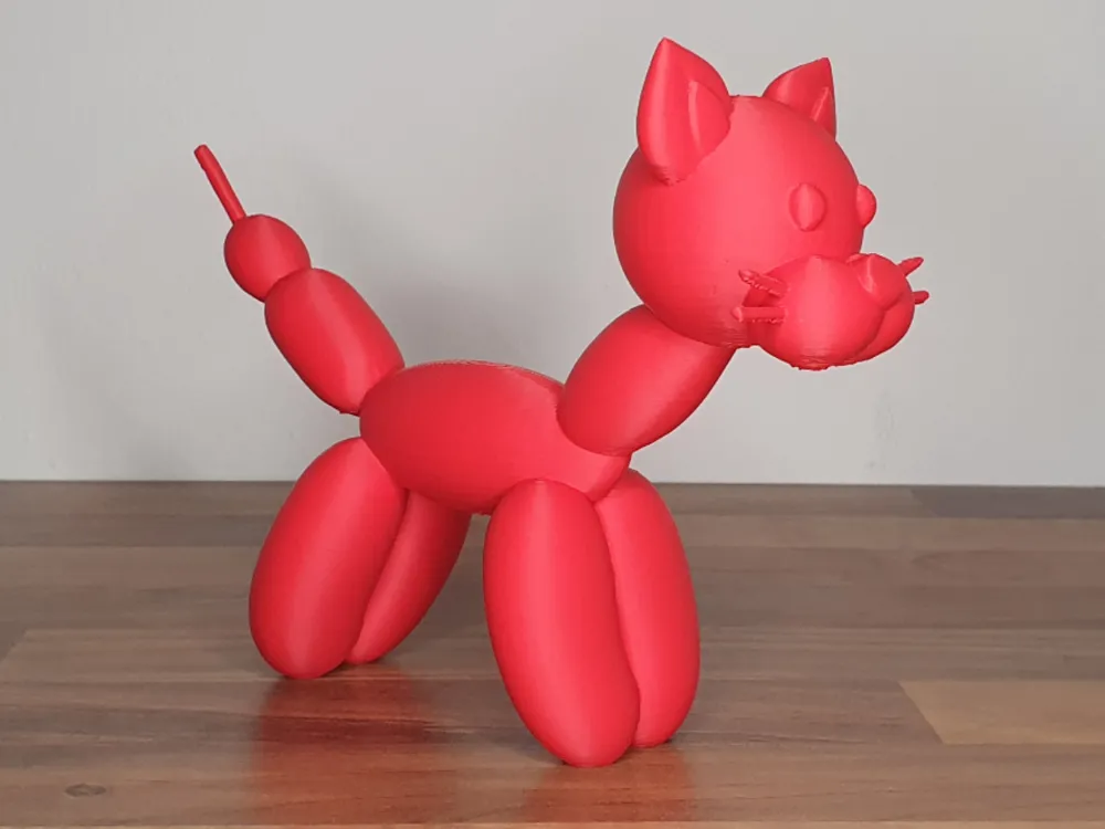Cat Balloon Sculpture - Free 3D Print Model - MakerWorld