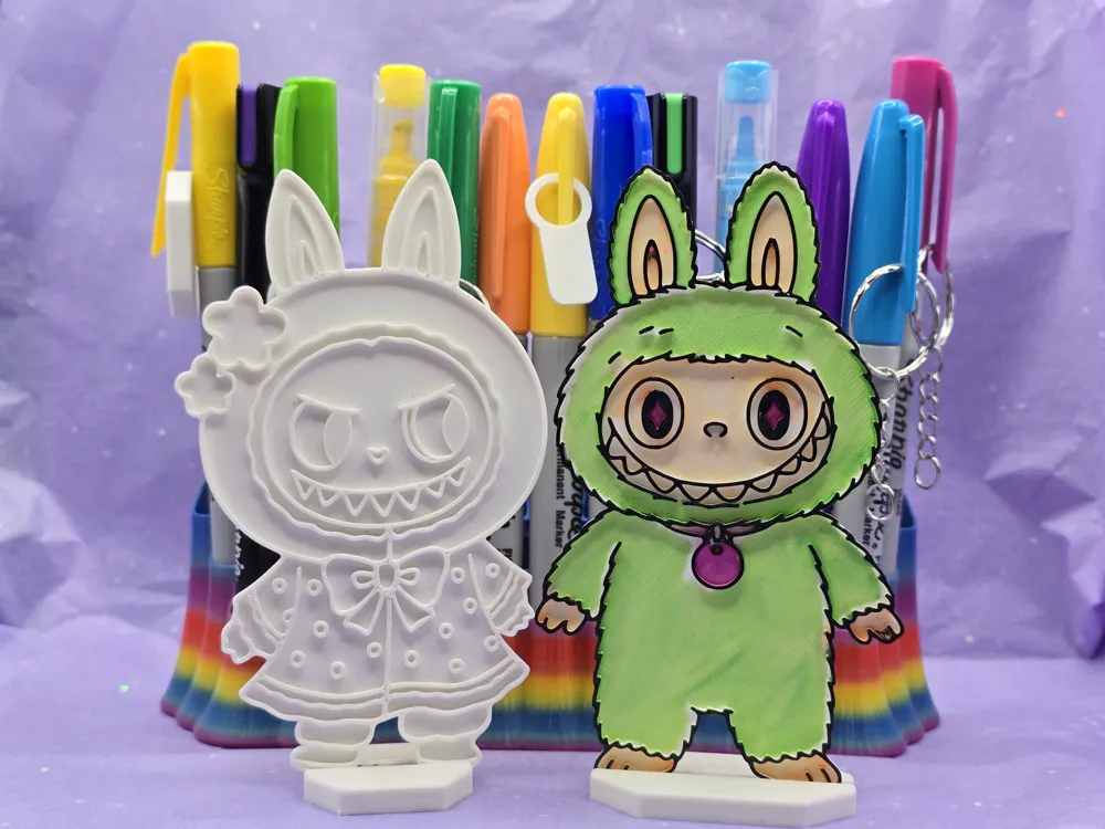 Fun Labuba La Bu Bu La Boo Boo Coloring DIY by Merilno3D MakerWorld ...