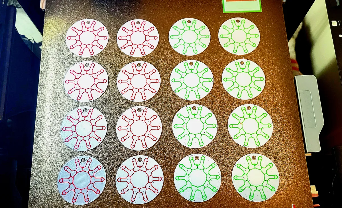 Enfeite/Pingente de Árvore de Natal em Formato de Floco de Neve com ...