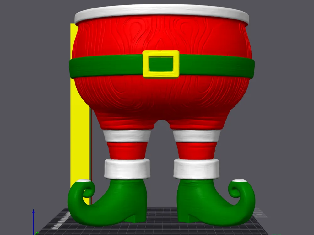 Christmas Elf Pants Bowl Candy Snacks Keys Tip Jar - Free 3D Print ...