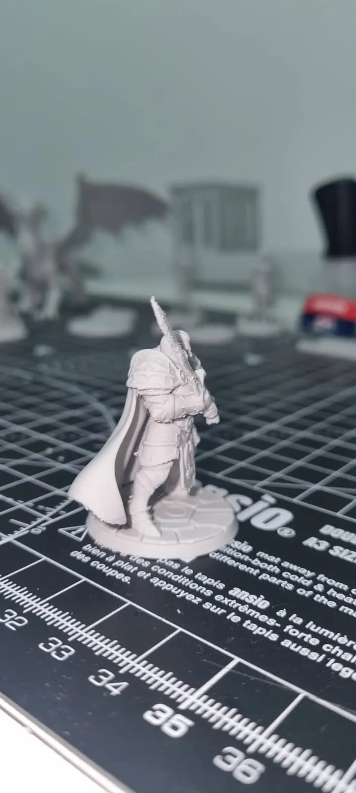 Paladin männliche menschliche D&D Miniatur (45mm) – Kostenloses 3D ...