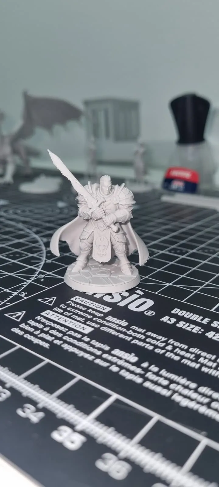 Paladin männliche menschliche D&D Miniatur (45mm) – Kostenloses 3D ...