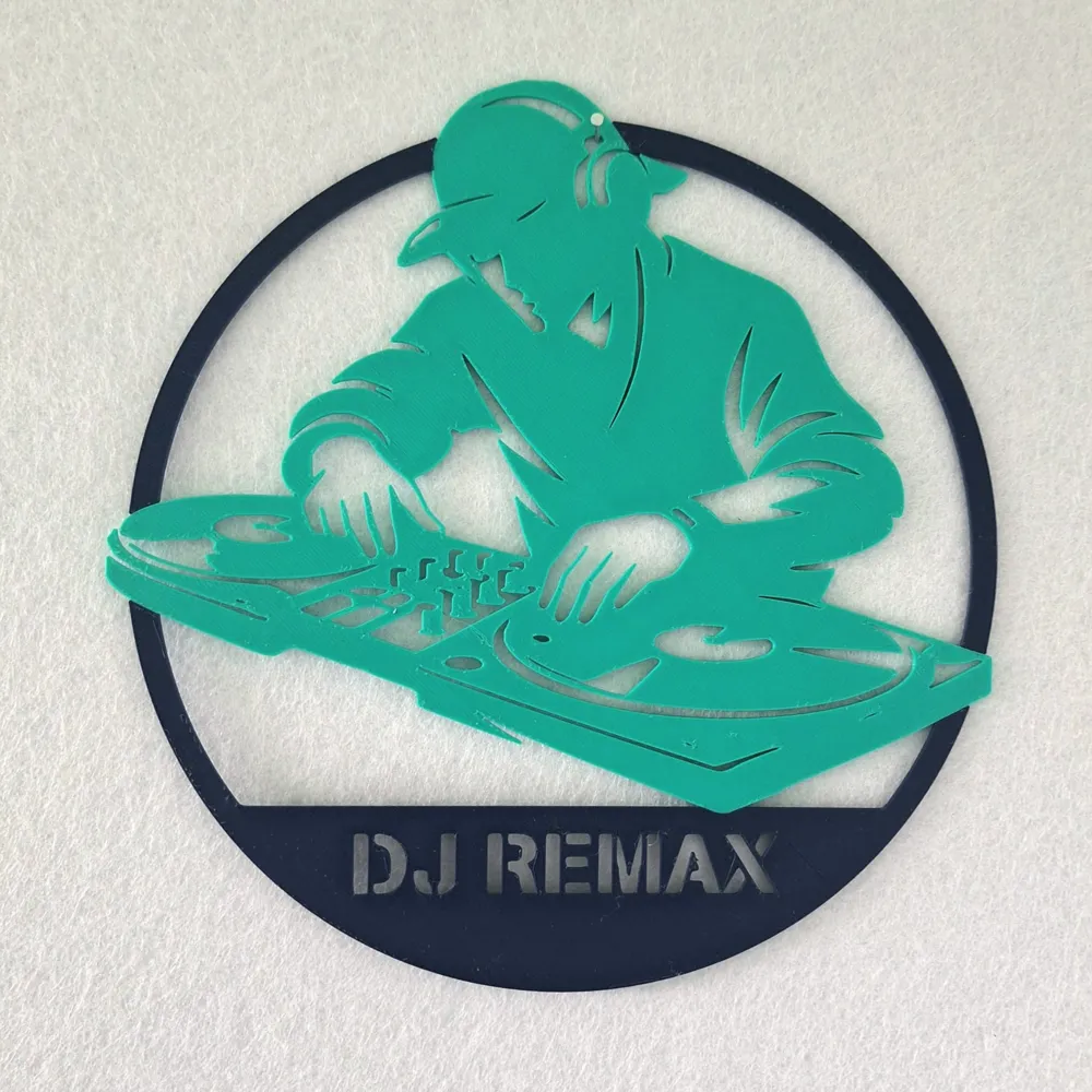 DJ Wall Plate – Custom Name Edition - Free 3D Print Model - MakerWorld
