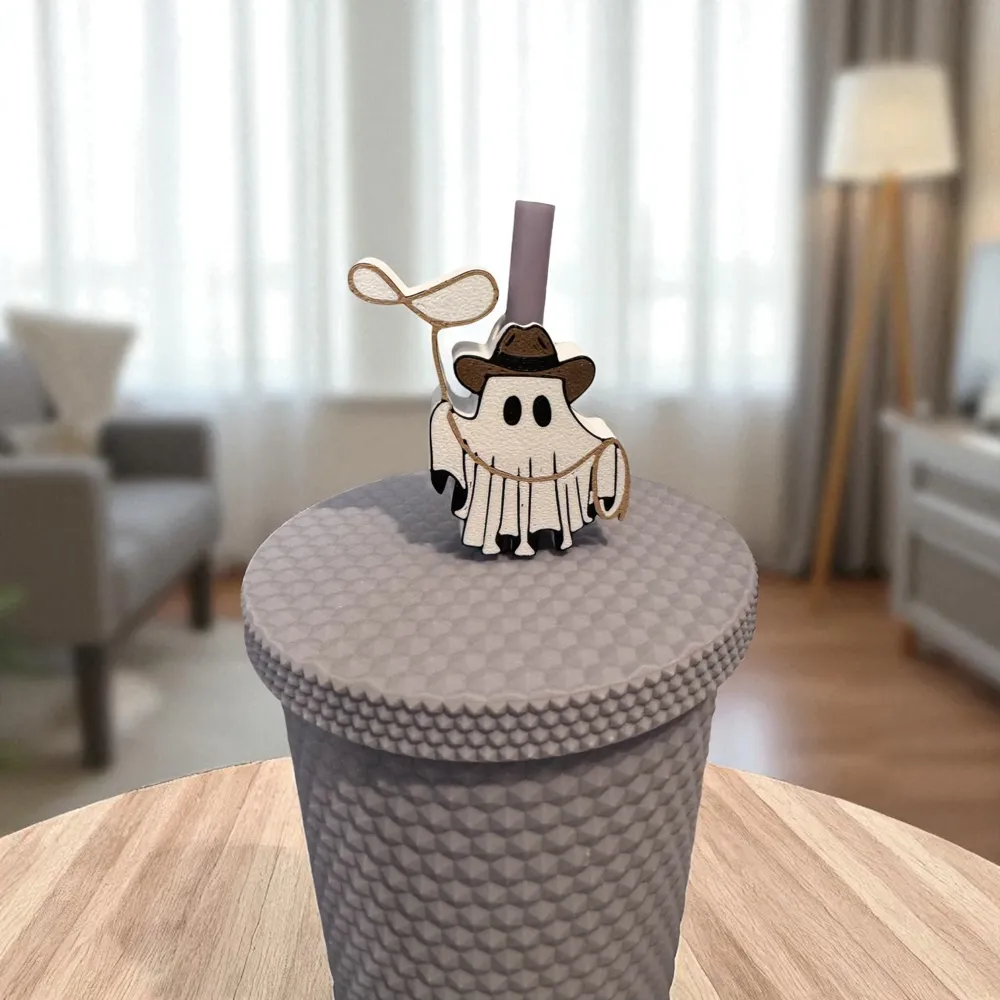 Ghost Roper Straw Topper by Charloto MakerWorld: Download Free 3D Models