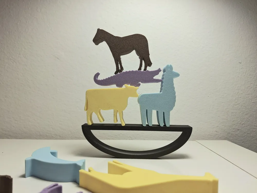 Animal Stack - Juego de Equilibrio y Habilidad - Modelo de impresión 3D ...