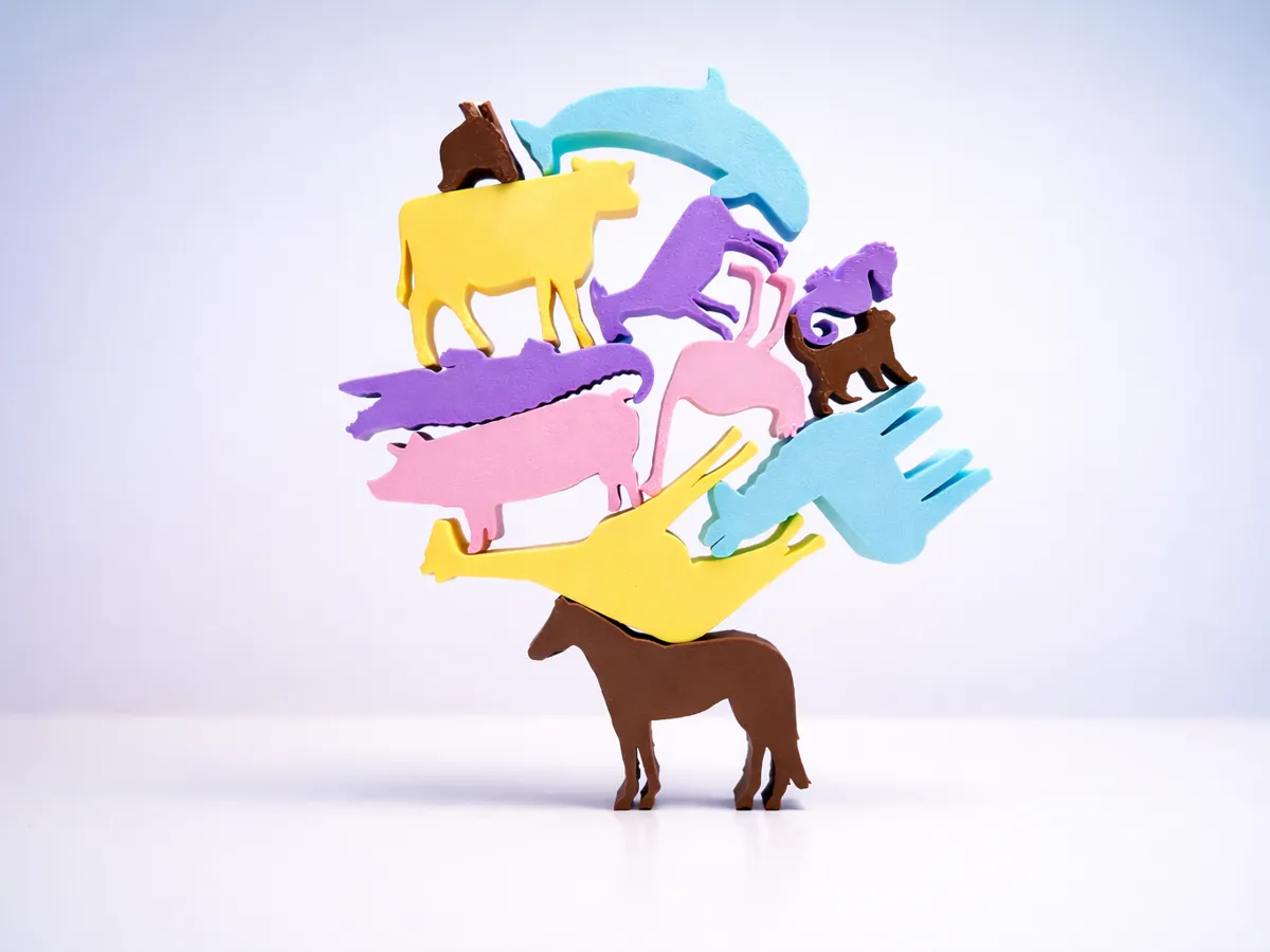 Animal Stack - Juego de Equilibrio y Habilidad - Modelo de impresión 3D ...