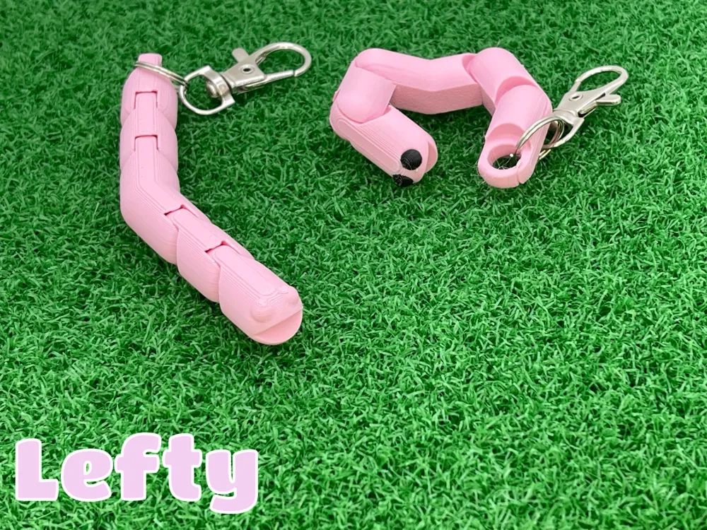 Lefty - Articulated Fidget Toy & Keychain by MalcTheOracle - MakerWorld