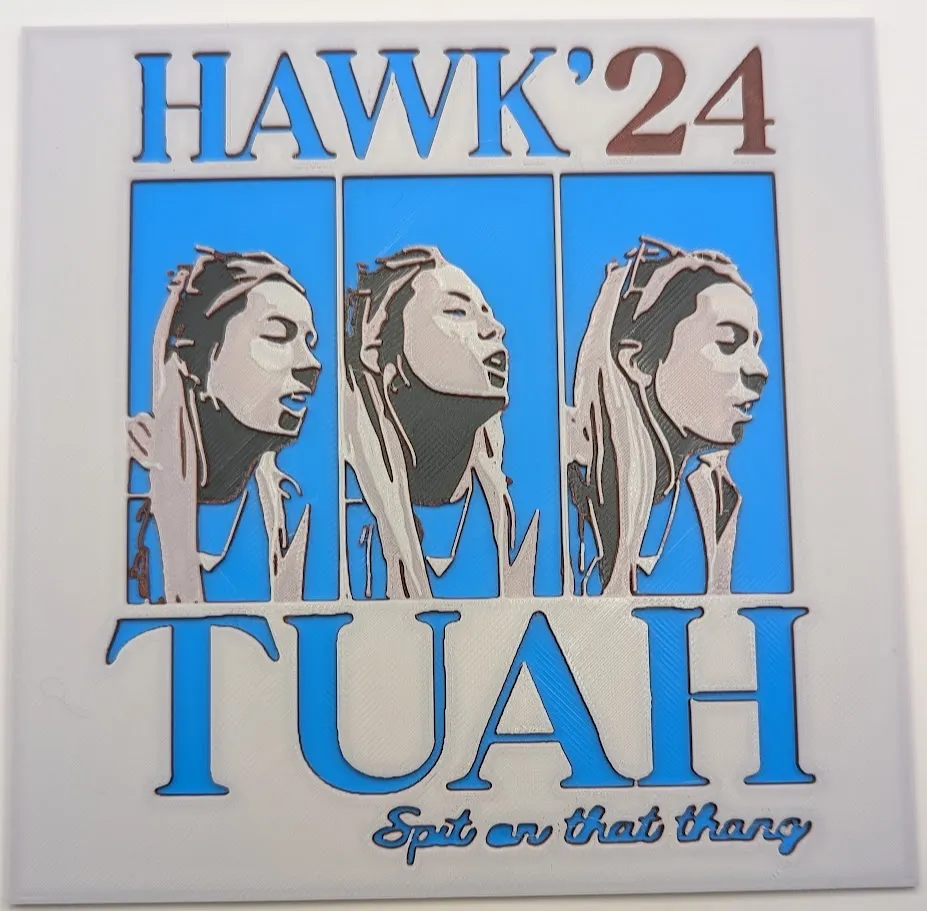 Hawk Tuah 150x150 - (Hugeforge - Meme Edition) by Krafty3D - MakerWorld