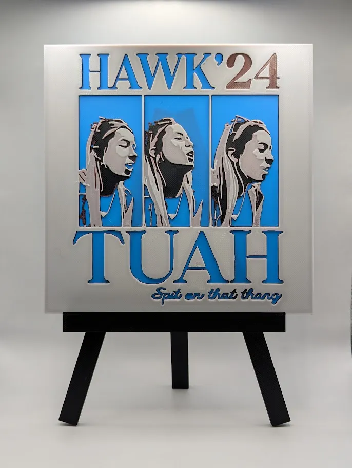 Hawk Tuah 150x150 - (Hugeforge - Meme Edition) by Krafty3D - MakerWorld