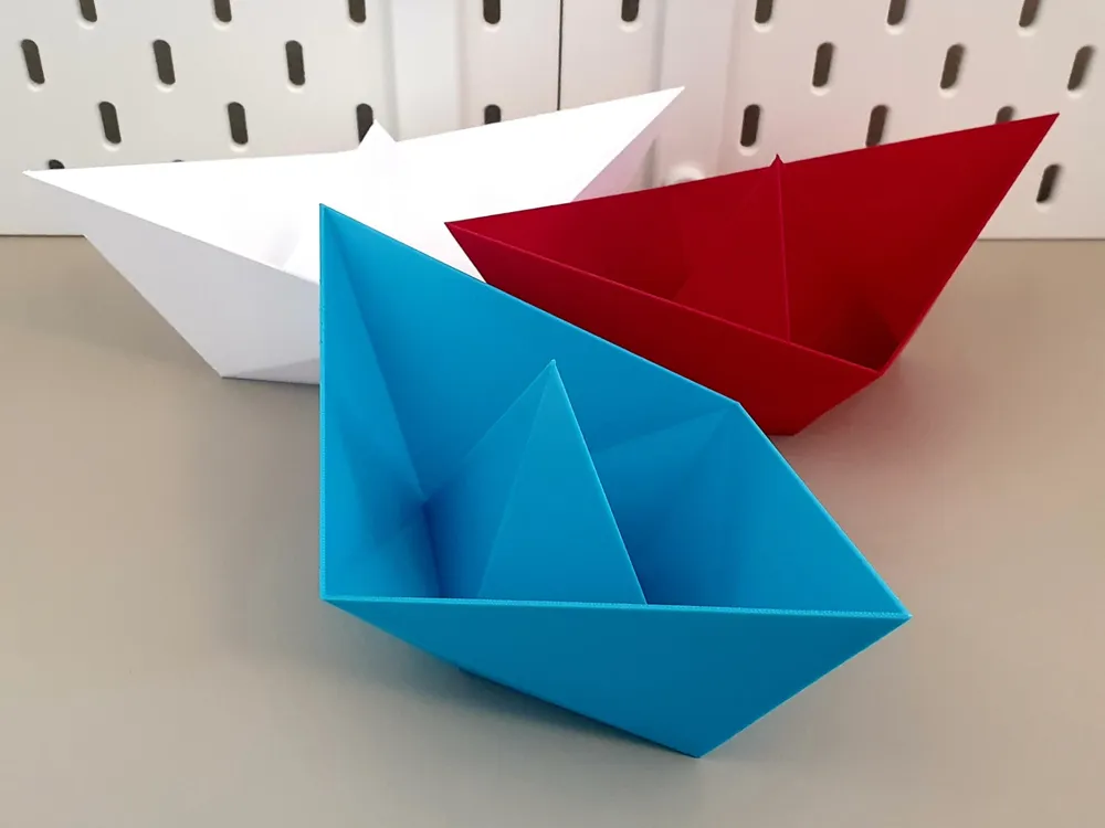 Paper boat - Origami by DC93 MakerWorld: Download Free 3D Models