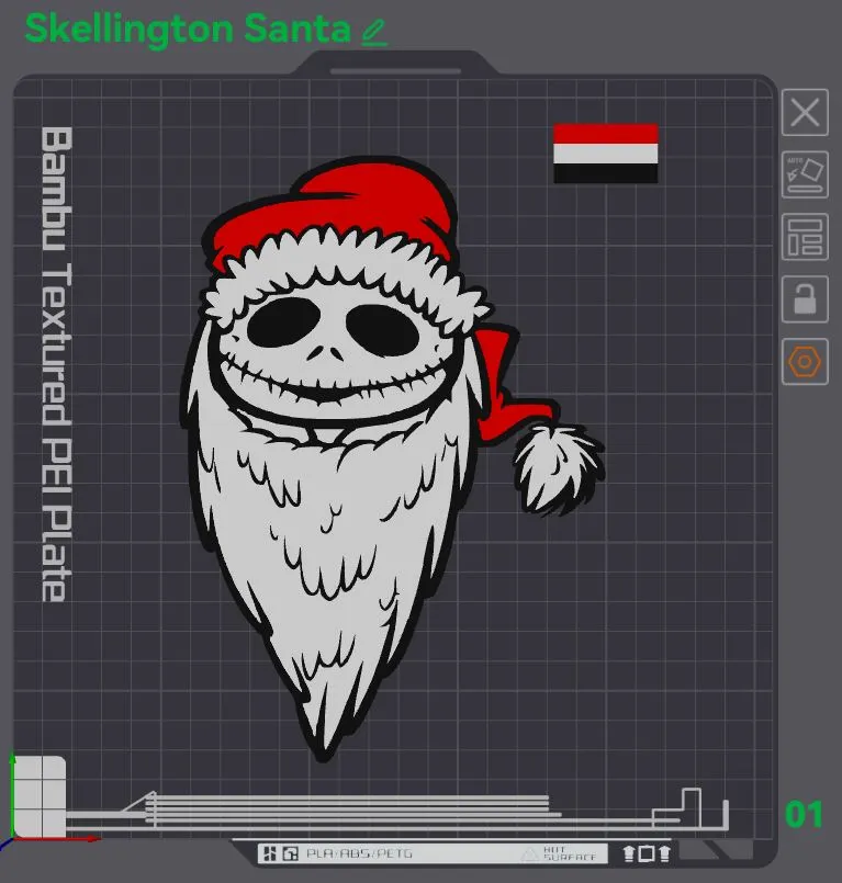 Santa Skellington by Wizard7741 - MakerWorld