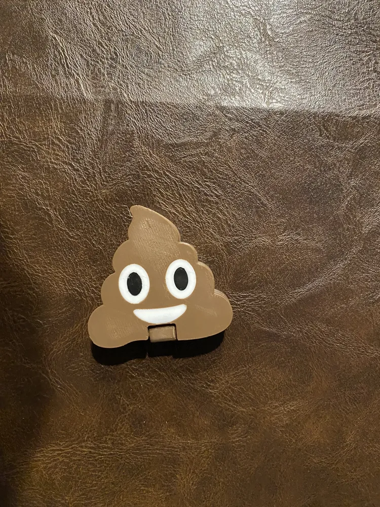 poop emoji flip spin & slide fidget!!! - Free 3D Print Model - MakerWorld