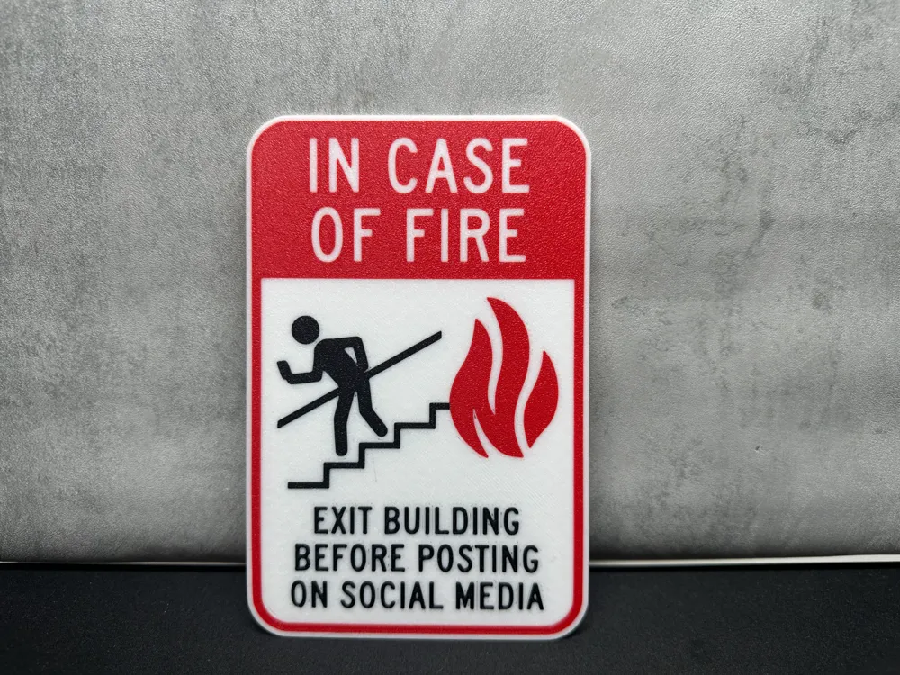 Fire Warning sign by mr-jeppe - MakerWorld