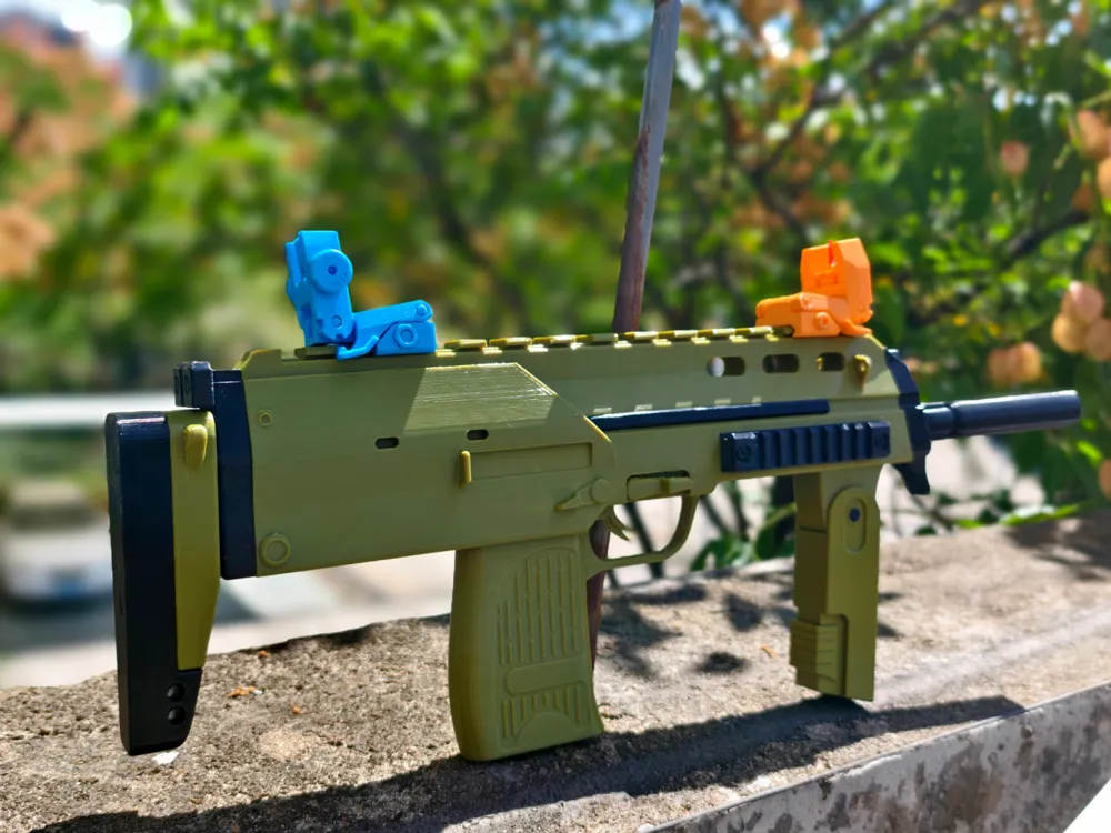 H&K mp7 Submachine Gun Toy德国mp7冲锋枪玩具模型 - 免费 3D 打印模型 - MakerWorld
