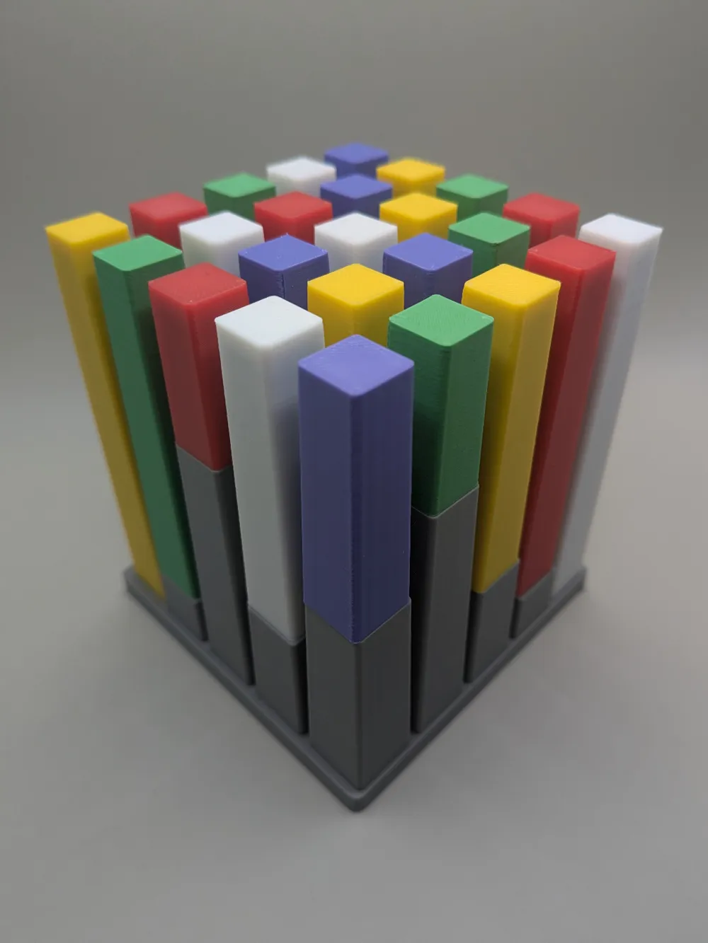 5x5 Color Tower Puzzle by frizzl3Dmama MakerWorld: Download Free 3D Models