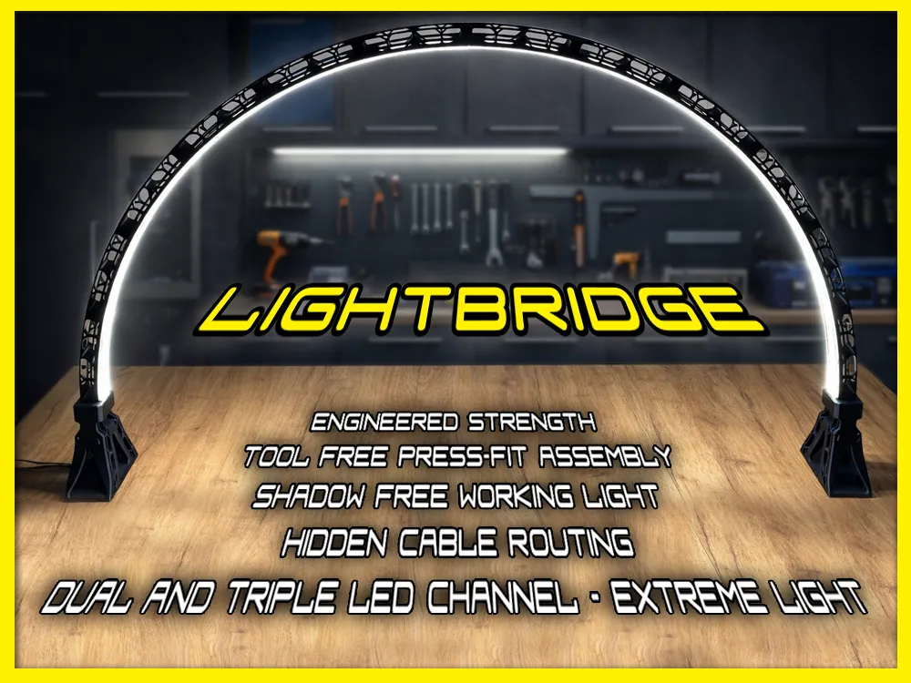 LightBridge - Luminária de Ponte LED 4 Luz de Ultra Potência! - Modelo ...