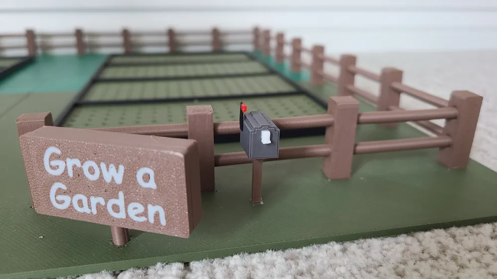Grow a Garden - Mailbox - Roblox (10x16x12mm) by Livinginmygirlsworld ...