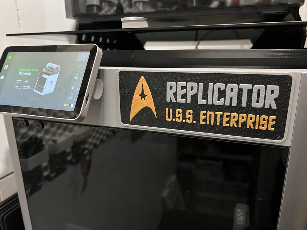 Star Trek Replicator | 3D Printer Label/Sign by BRE3DLOVE Designs ...
