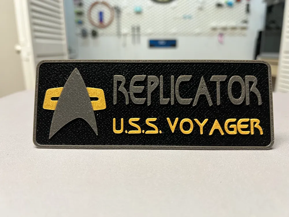 Star Trek Replicator | 3D Printer Label/Sign by BRE3DLOVE Designs ...