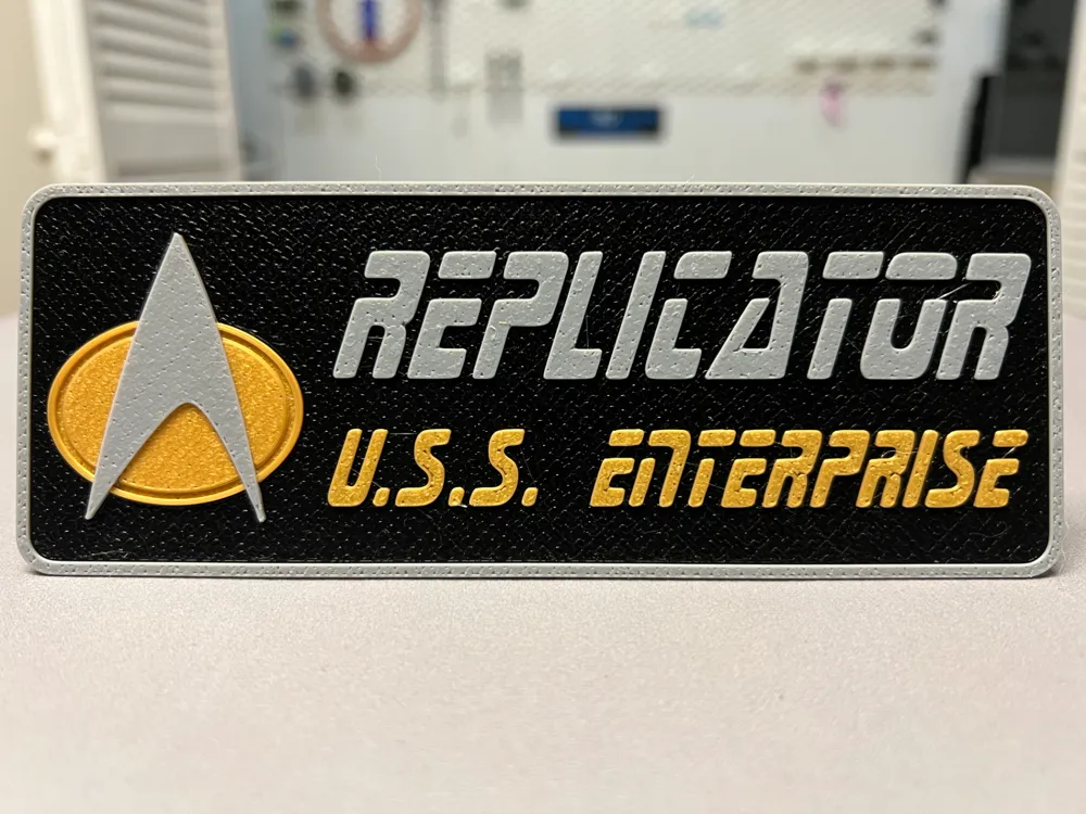 Star Trek Replicator | 3D Printer Label/Sign by BRE3DLOVE Designs ...