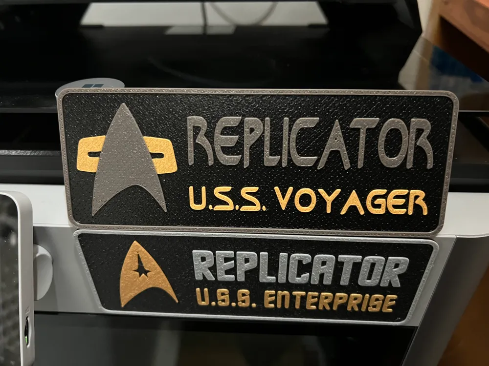 Star Trek Replicator | 3D Printer Label/Sign by BRE3DLOVE Designs ...