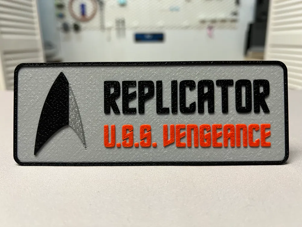 Star Trek Replicator | 3D Printer Label/Sign by BRE3DLOVE Designs ...