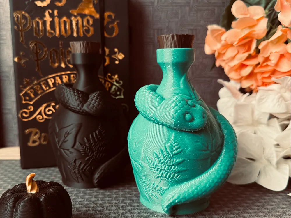 神秘蛇形魔药瓶 来自 MaxFabFlo.3D.Druck MakerWorld：免费下载 3D 模型