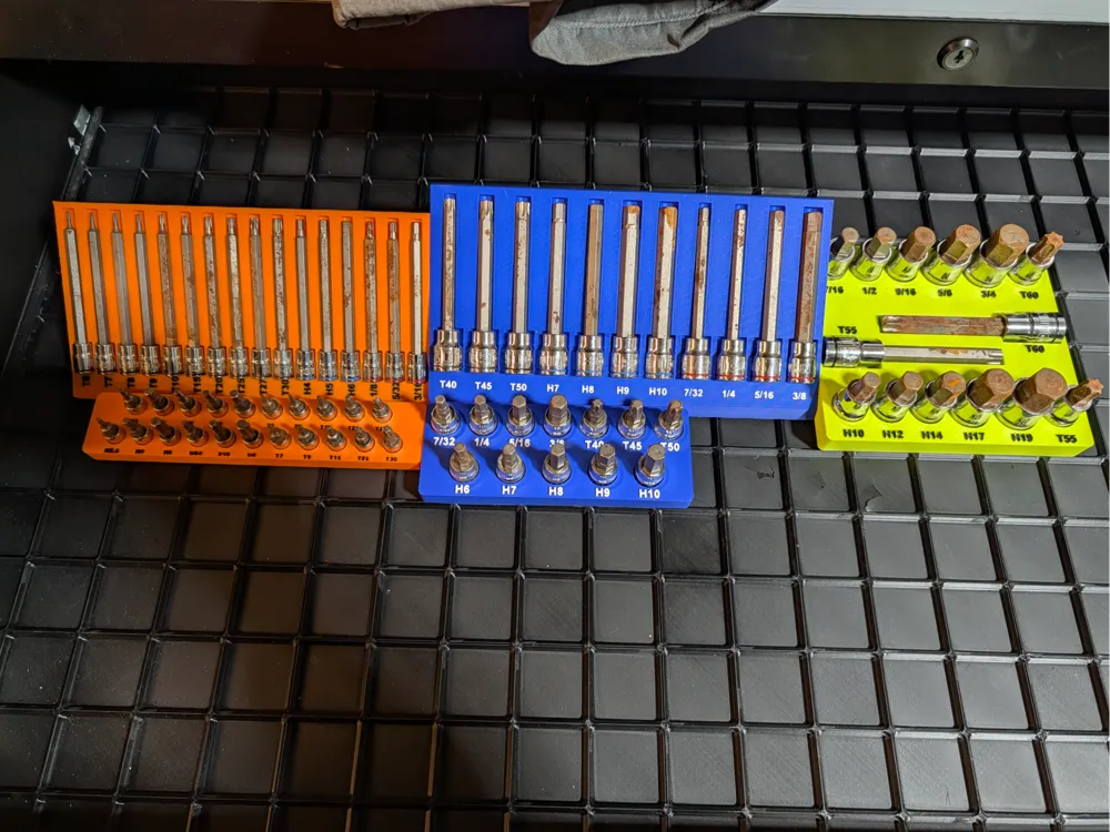 QUINN Organizador Gridfinity para Juego de Puntas de Vaso Maestras por ...