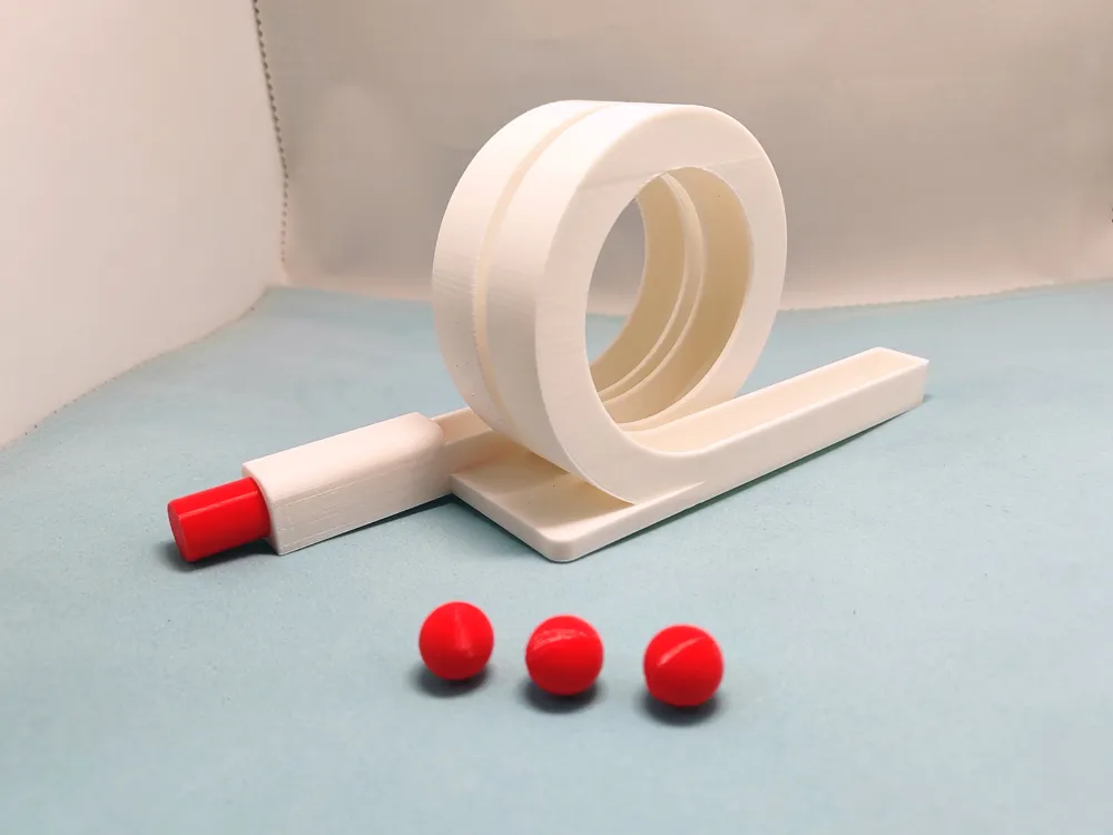Catapult Roller Coaster (Spring Version) - Free 3D Print Model - MakerWorld