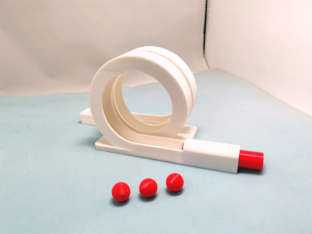 Catapult Roller Coaster (Spring Version) - Free 3D Print Model - MakerWorld