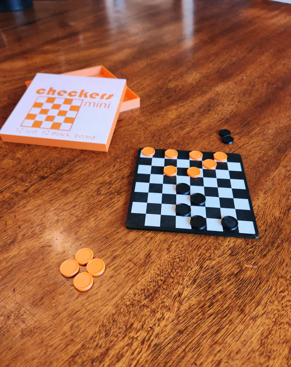 mini checkers game no ams with box great gift. by maker209 MakerWorld ...